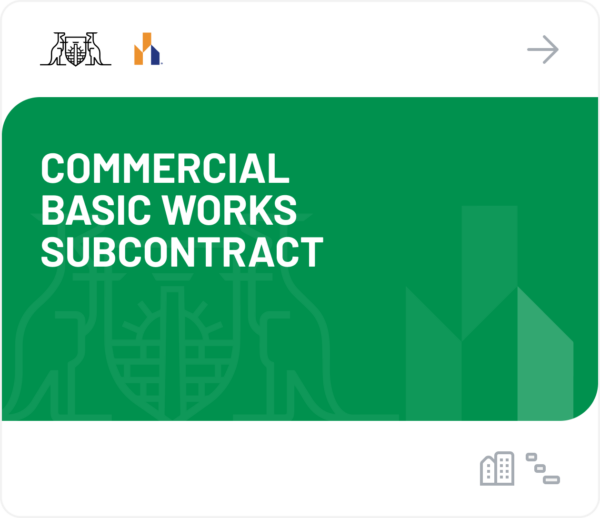 ABIC COMMERCIAL BASIC WORKS SUBCONTRACT – Master Builders Australia