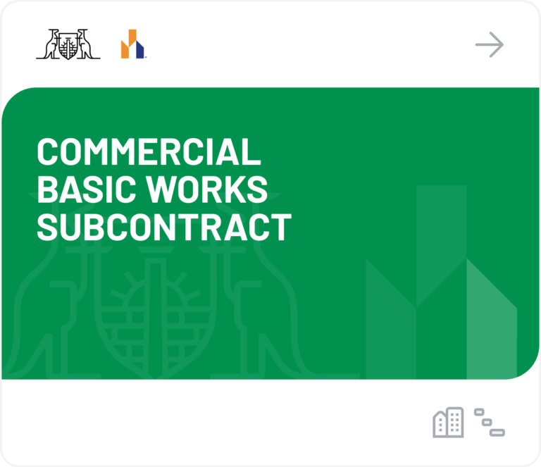 ABIC COMMERCIAL BASIC WORKS SUBCONTRACT – Master Builders Australia