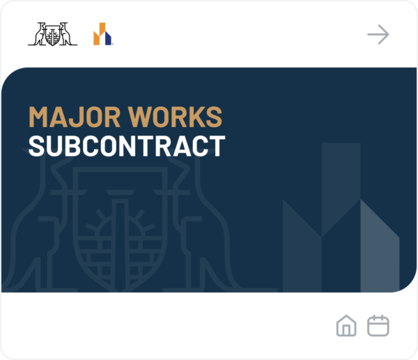 ABIC MAJOR WORKS SUBCONTRACT – Master Builders Australia